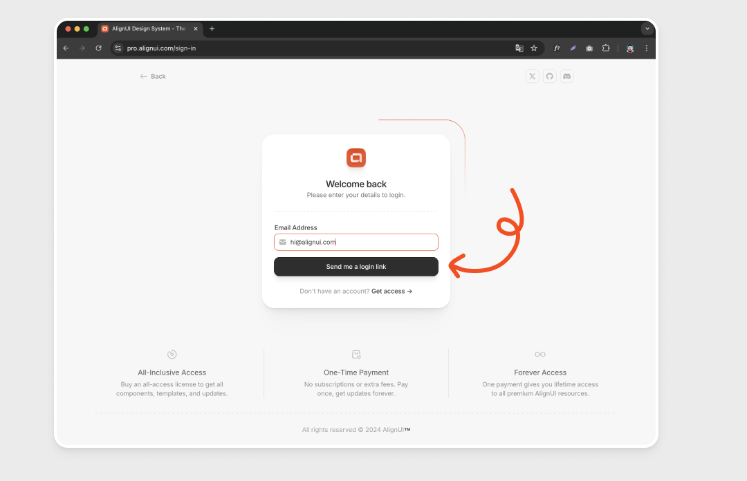 Accessing the AlignUI Code Library